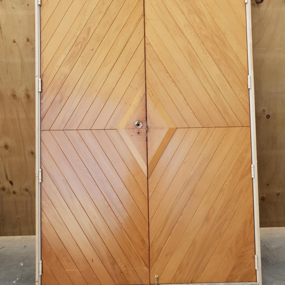 External Painted T&G Door With 2 Panes 905W X 2645H | Musgroves Ltd
