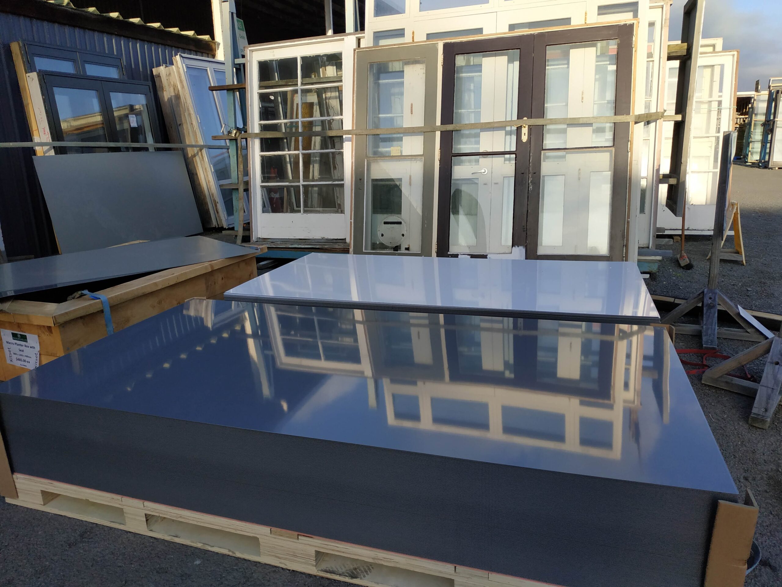 Aluminium Composite Panel Dark Grey ACM New | Musgroves Ltd