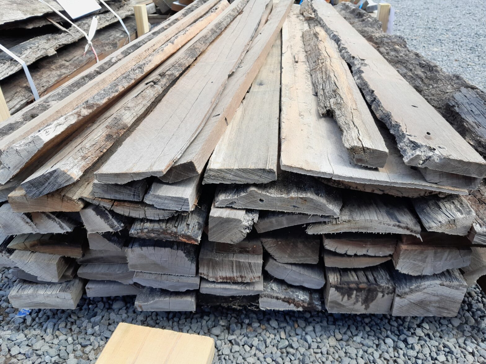 Hardwood Narrow Rustic Edging or Posts 1800mm | Musgroves Ltd