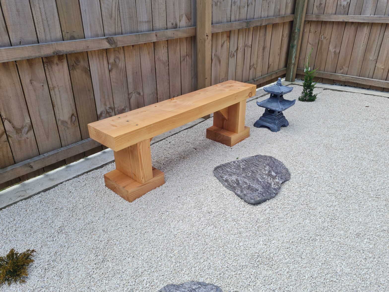 Bench Seat for Japanese Rock Garden - Musgroves in Christchurch