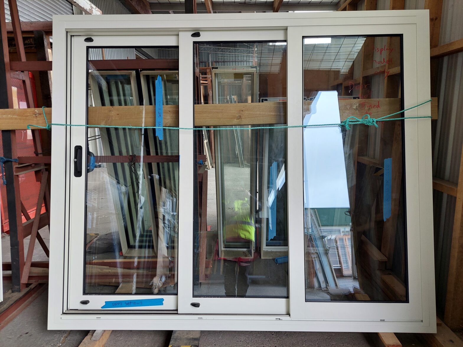 White Thermally Broken Stacker Sliding Door | Musgroves Ltd