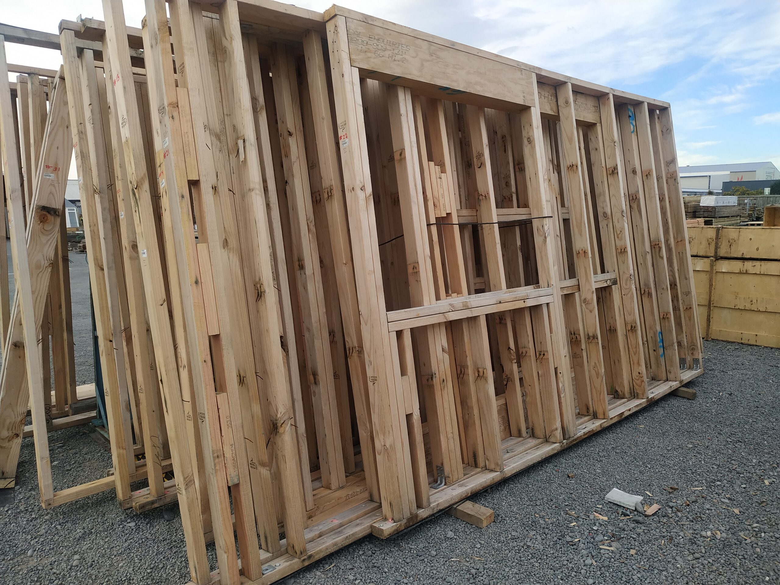 Pine Frame Wall (made from 90x45) | Musgroves Ltd