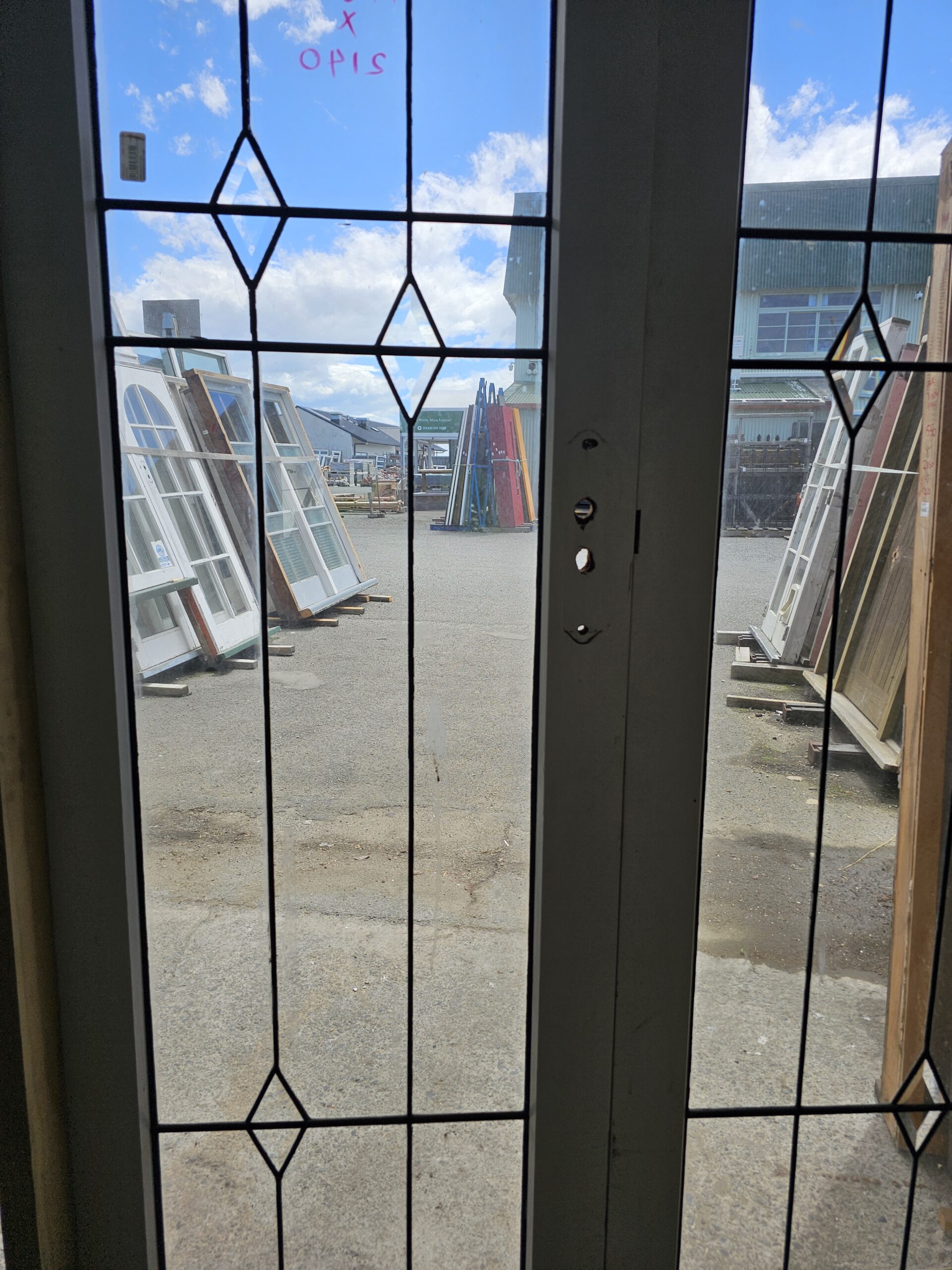 Ext Painted Leadlight French Door | Musgroves Ltd