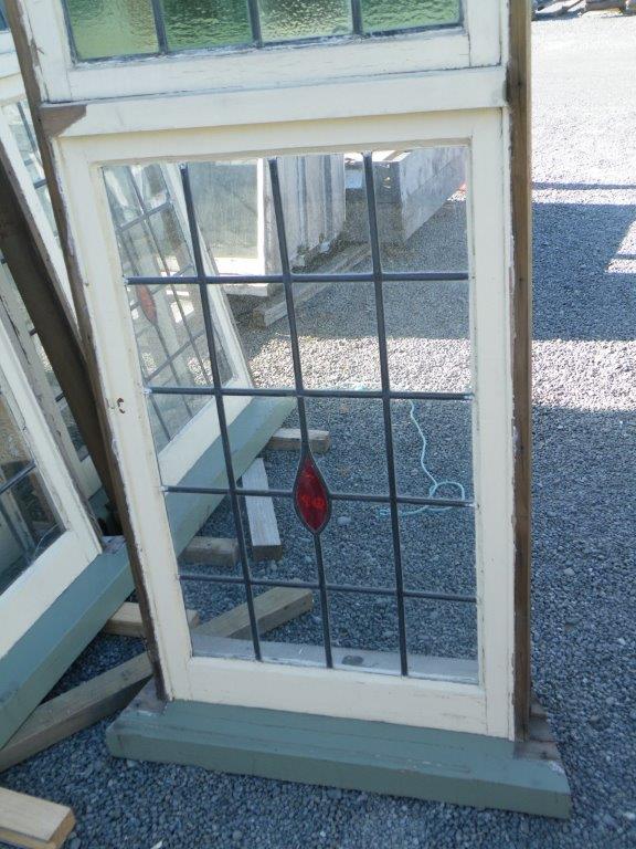 Wooden Leadlight Window with Coloured Pattern | Musgroves Ltd