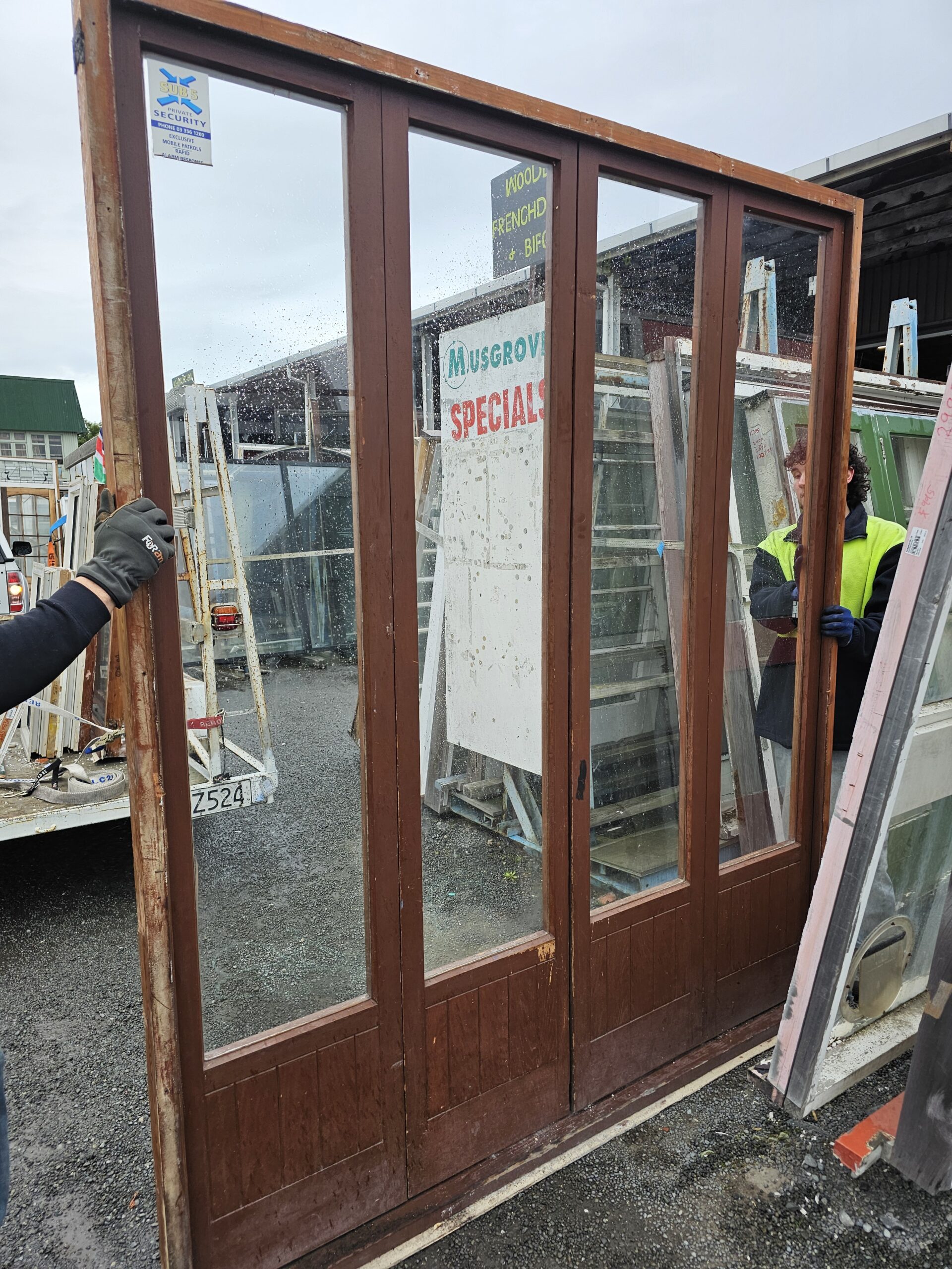 External Cedar 1 Pane Bi-fold Door | Musgroves Ltd