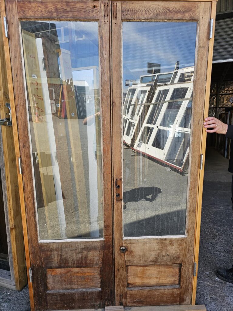 External Cedar French Door - 1 Pane + 1 Panel | Musgroves Ltd