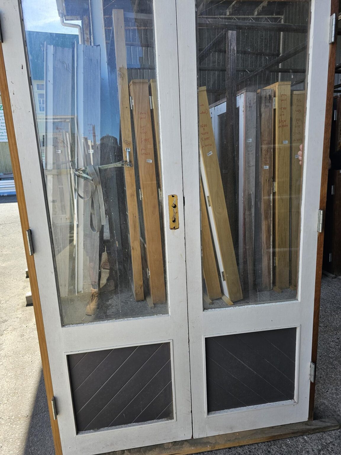 External Cedar French Door - 1 Pane + 1 Panel | Musgroves Ltd