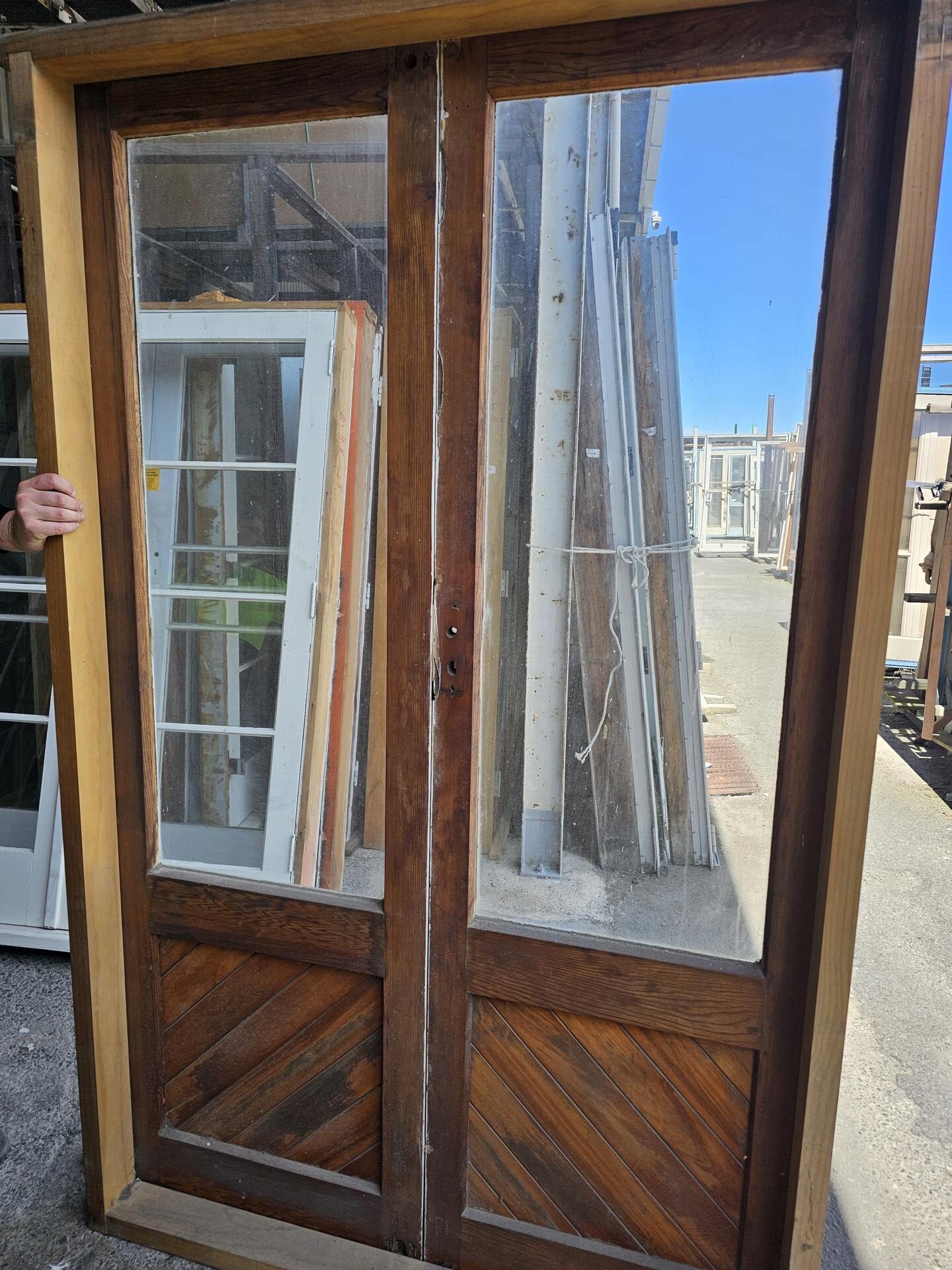 External Cedar French Door - 1 Pane + 1 Panel | Musgroves Ltd