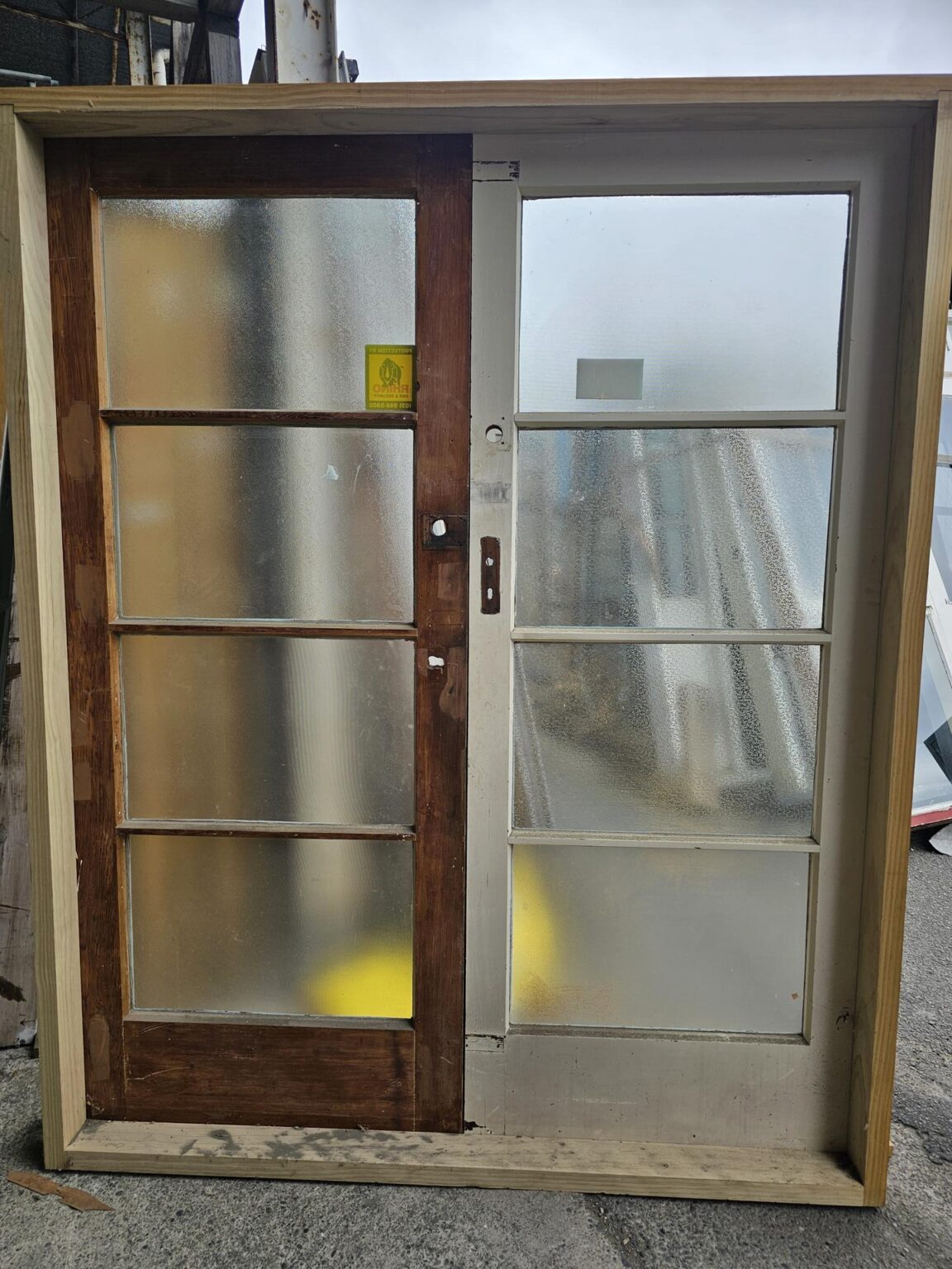 Ext Cedar 4 Pane French Door - 1660x2045mm | Musgroves Ltd