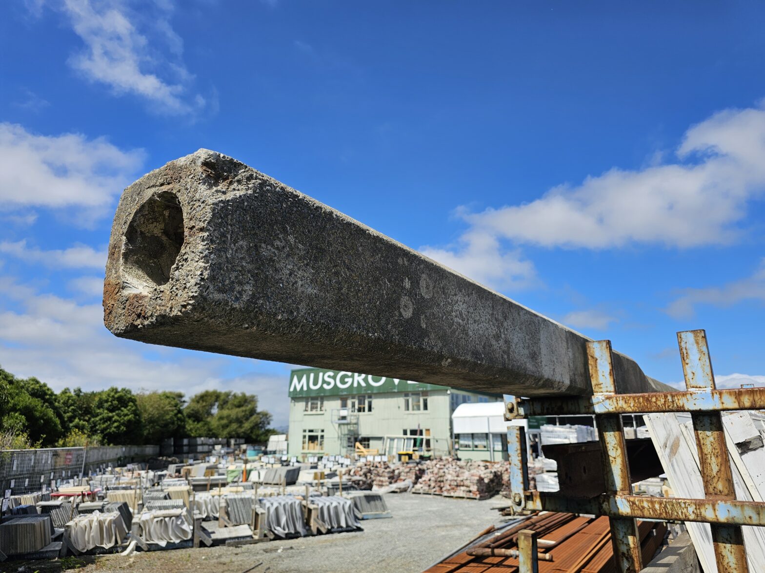 Long Concrete Post - 7 metres | Musgroves Ltd