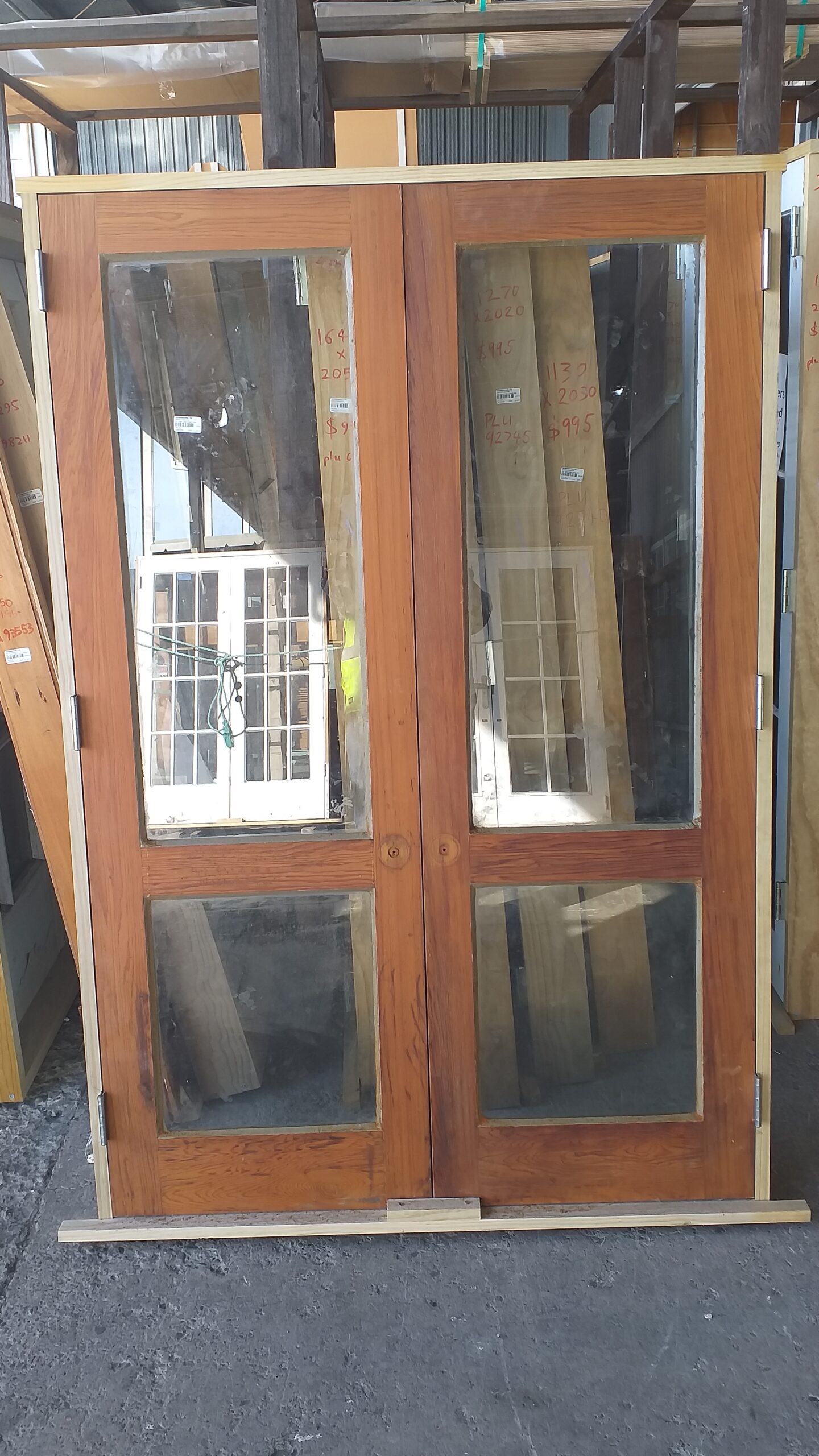 Ext Cedar 2 Pane French Door | Musgroves Ltd