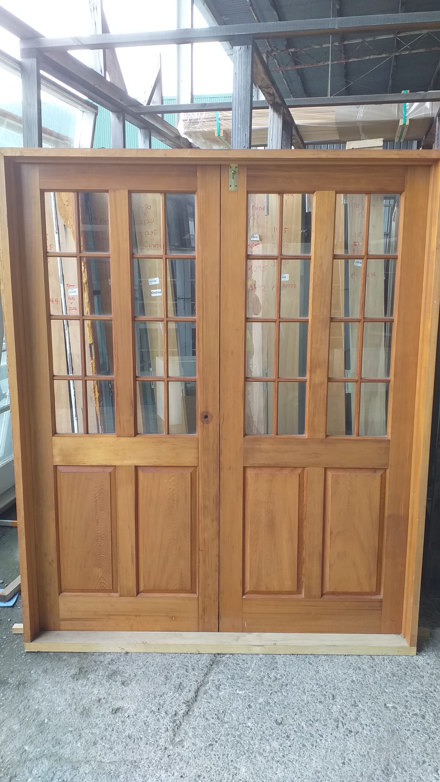 External Cedar 16 Pane Colonial French Door | Musgroves Ltd