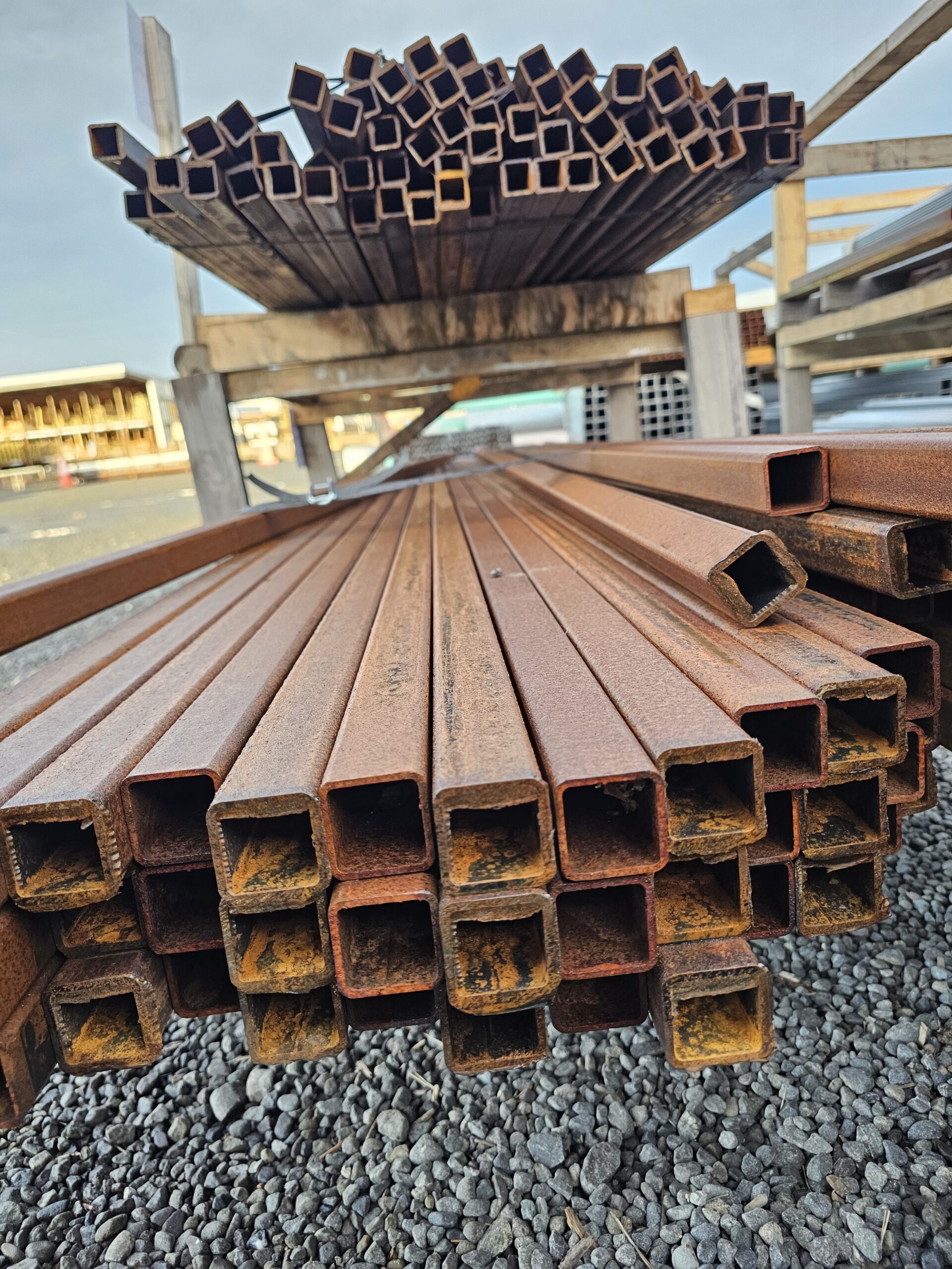 Box Black Steel 35x35x4000mm | Musgroves Ltd