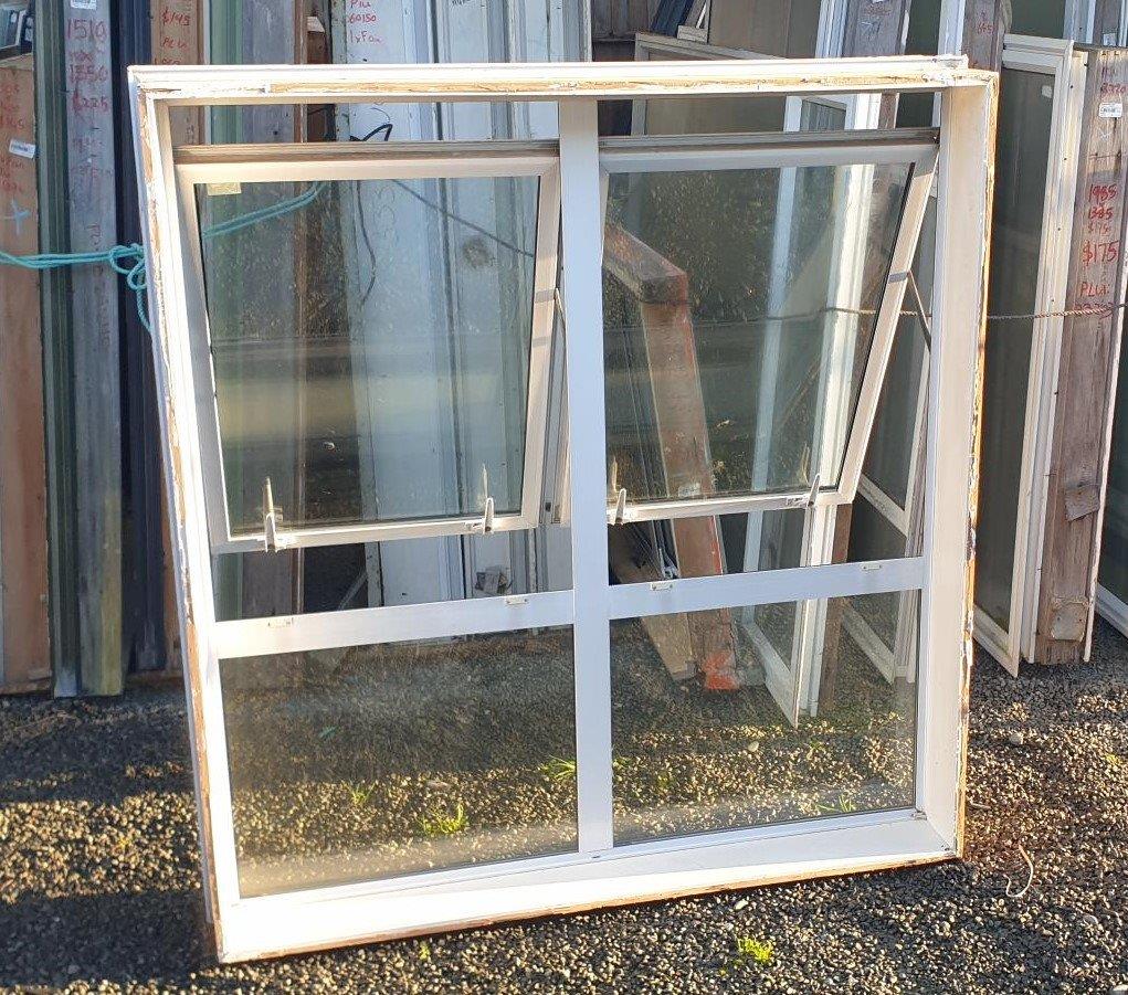 White D/G Aluminium Window with 2 Fan Opening | Musgroves Ltd