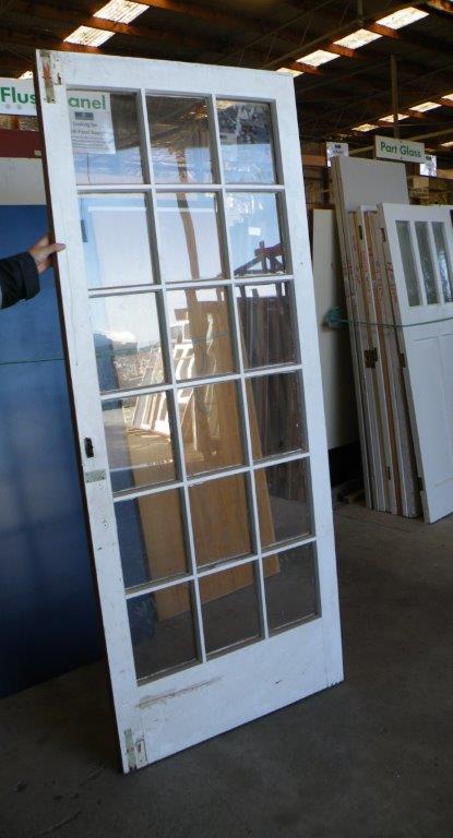 External Painted 18 Pane Colonial Door | Musgroves Ltd