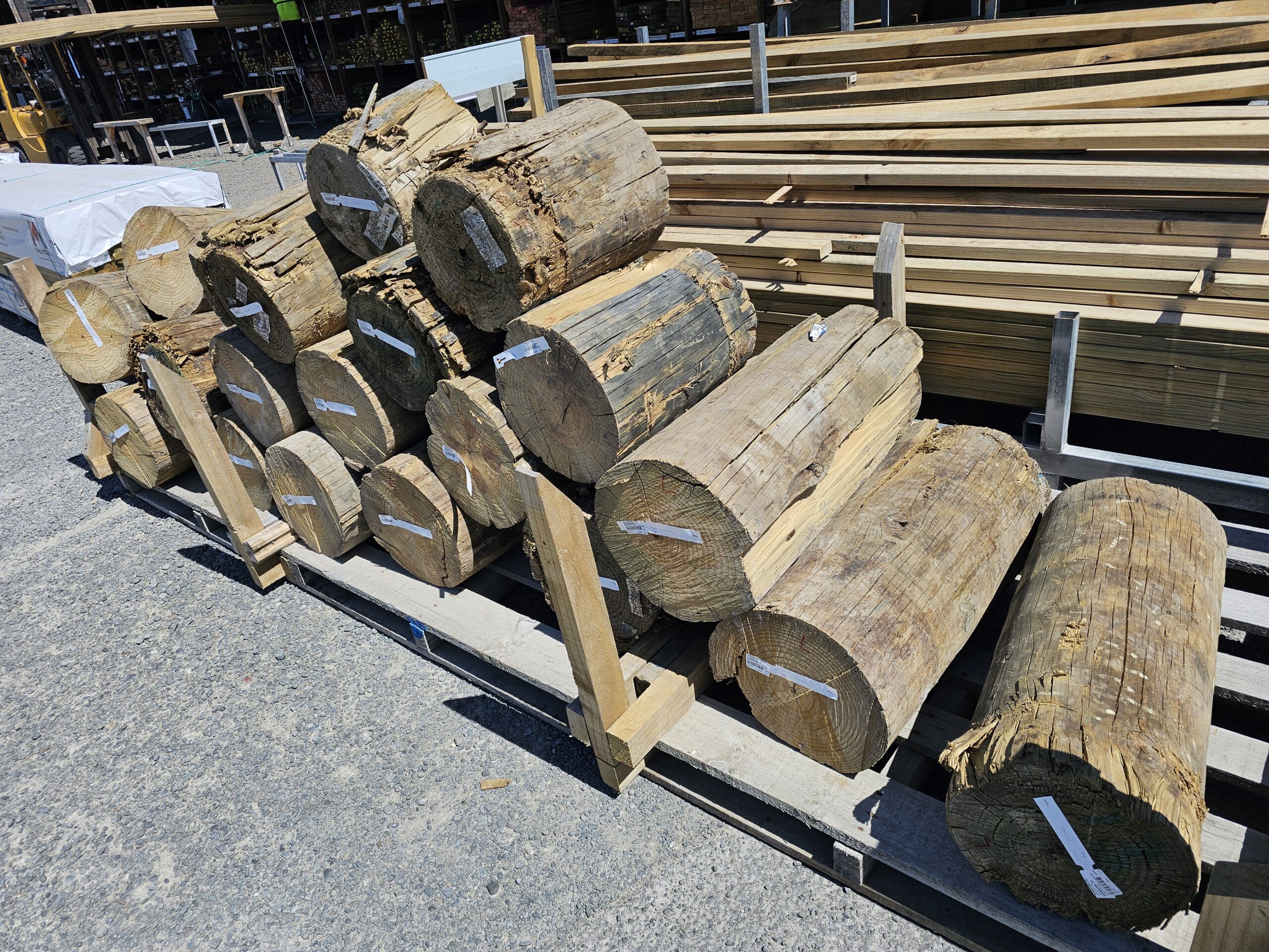 Recycled Short Pine Rounds Under 400mm | Musgroves Ltd