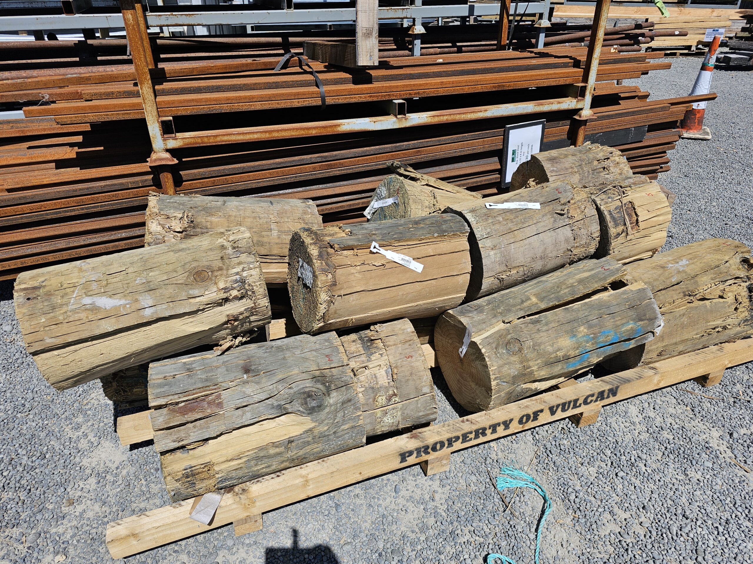 Recycled Short Pine Rounds Under 400mm | Musgroves Ltd