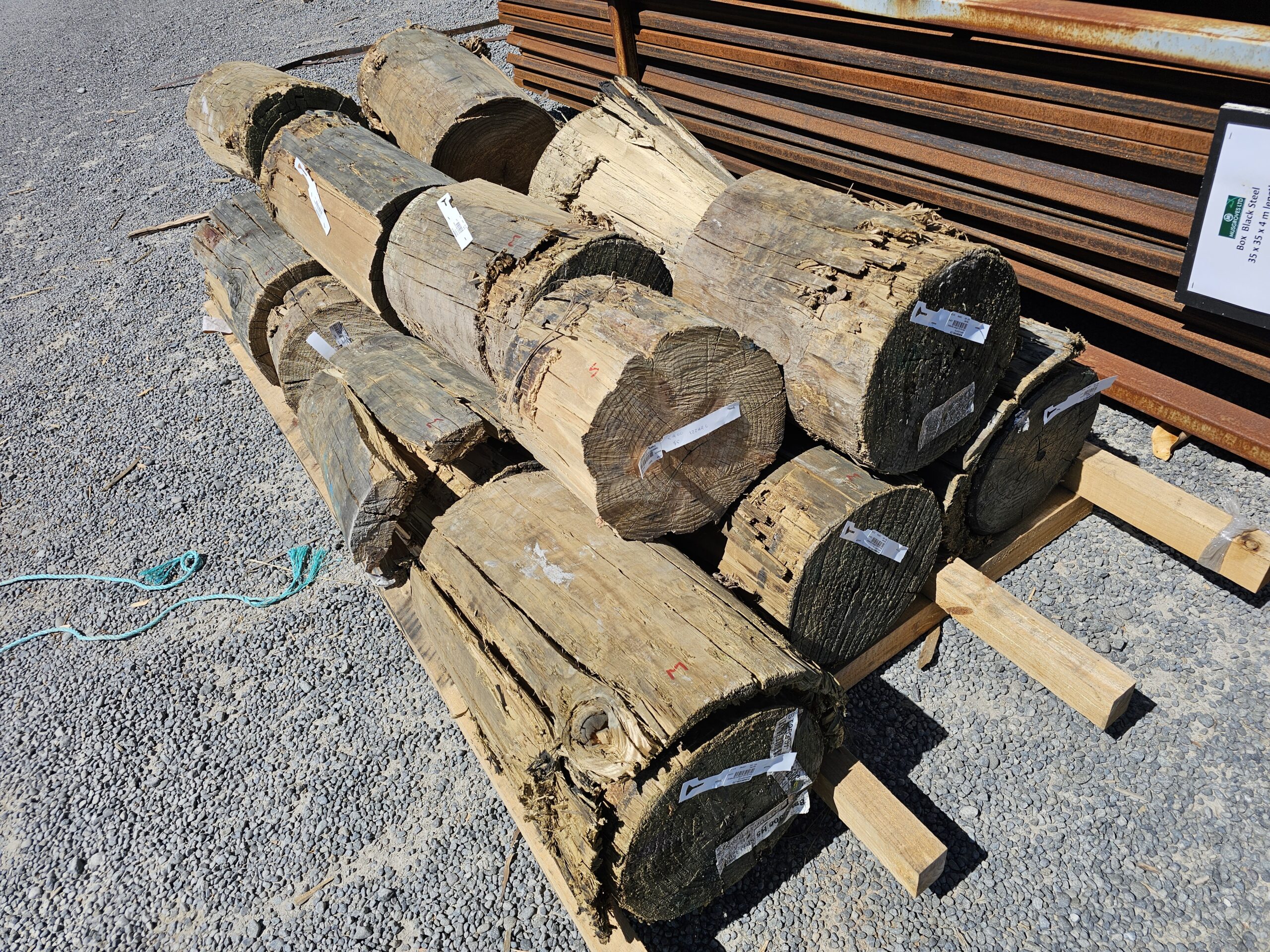 Recycled Short Pine Rounds Under 400mm | Musgroves Ltd
