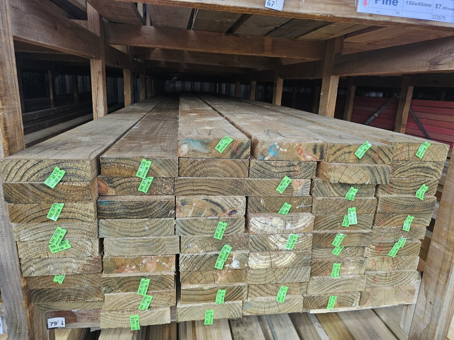 Pine 150x40mm H4 - New Timber | Musgroves Ltd